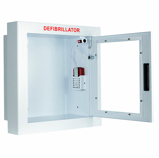 AED Cabinet, Semi-Recessed